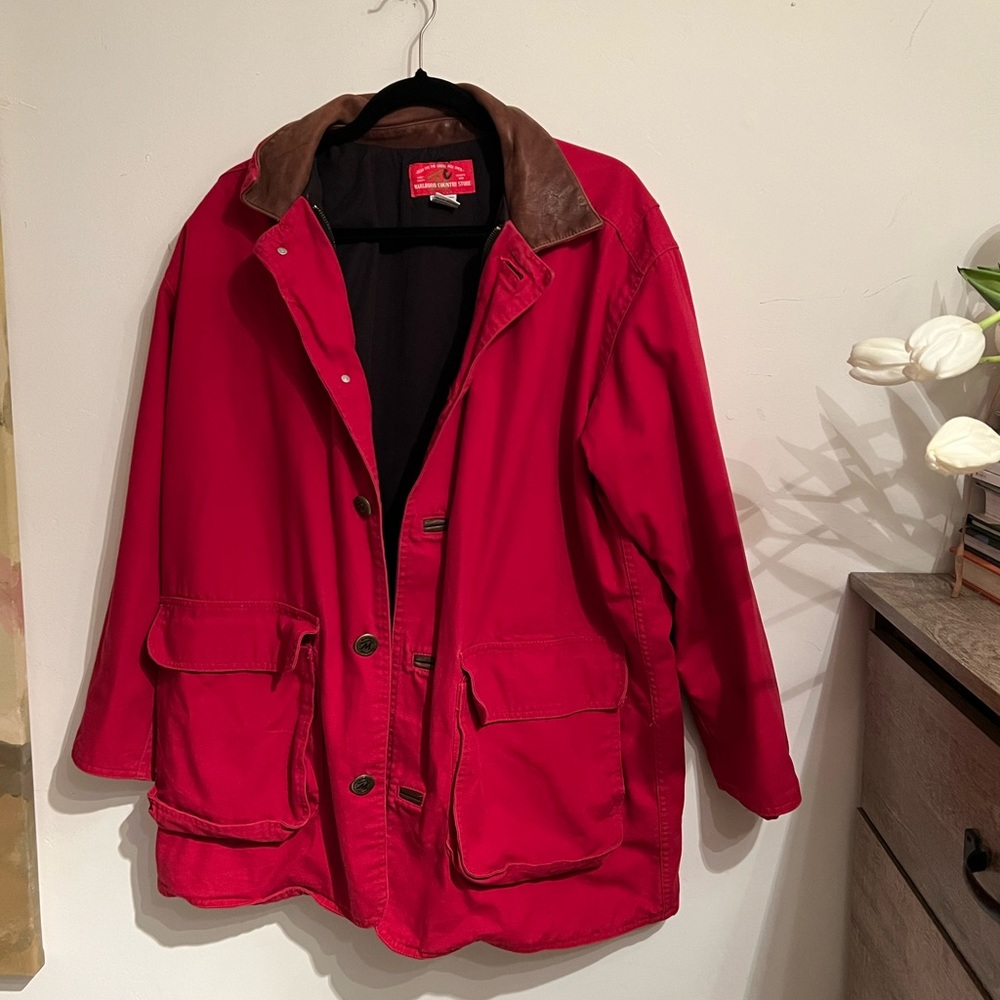 Vintage Red Chore Coat - Gem
